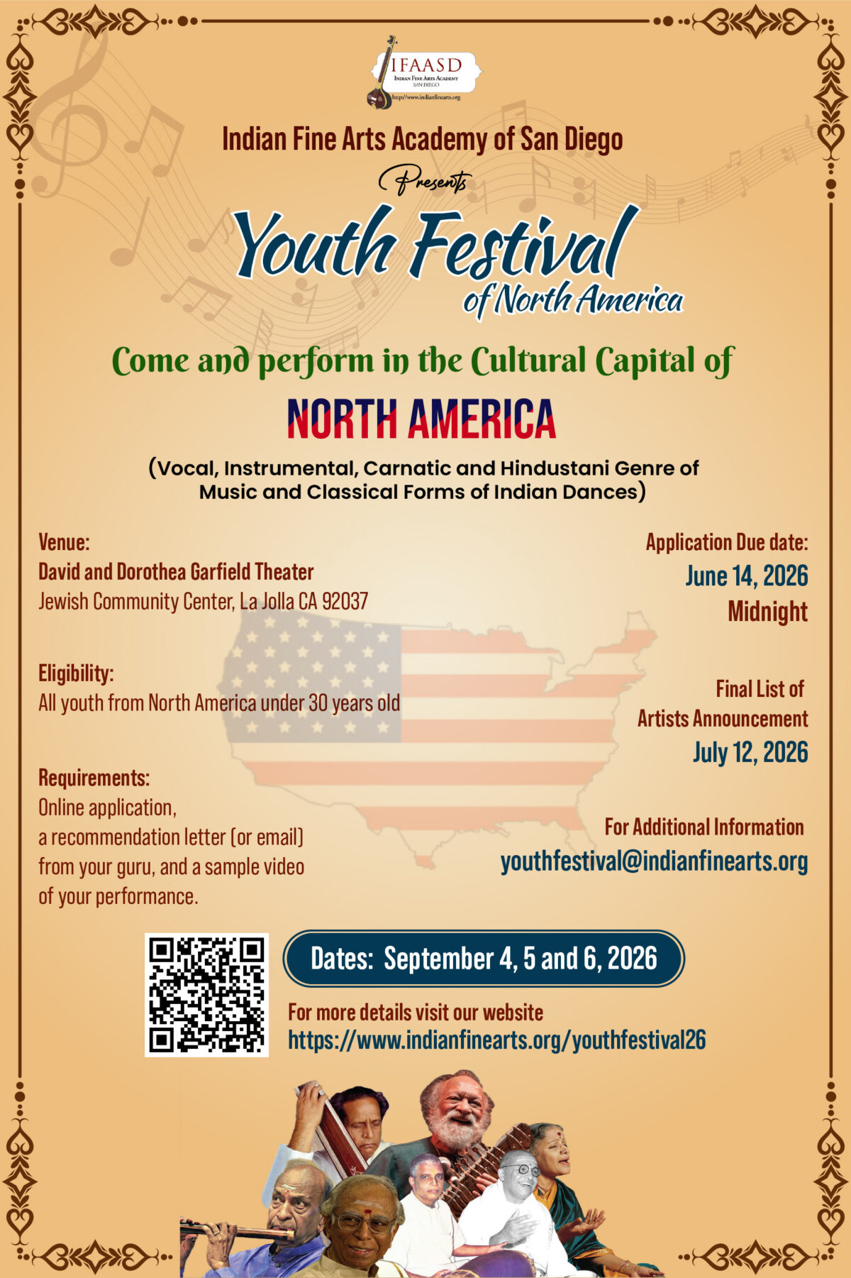 Youth Festival 2026 - Indian Fine Arts Academy of San Diego